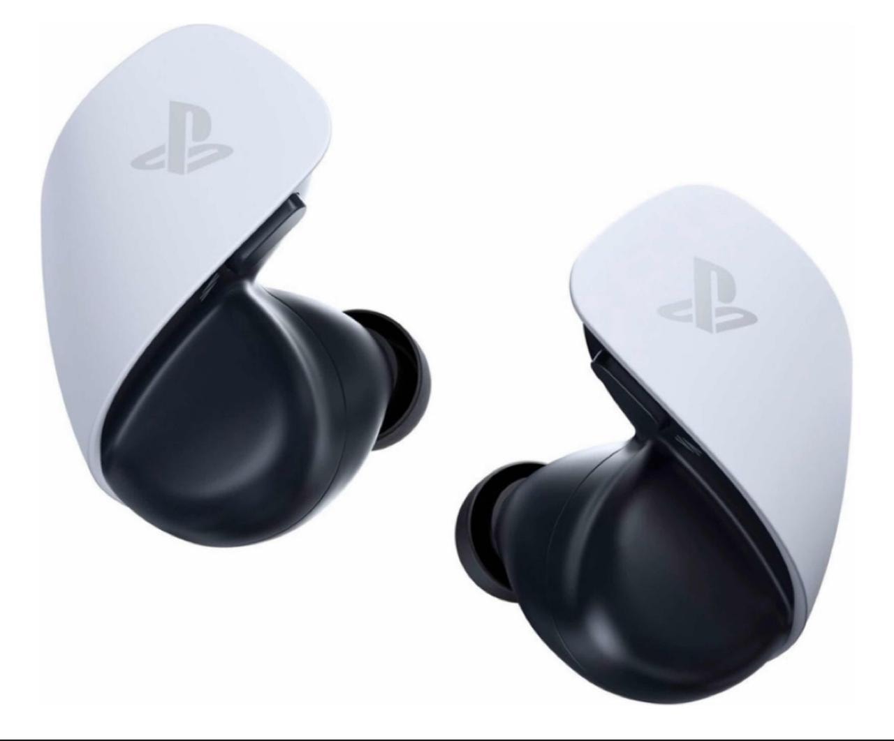 Fone de Ouvido Sem Fio Sony Pulse Explore para Playstation 5 com Bluetooth Microfone Branco Preto
